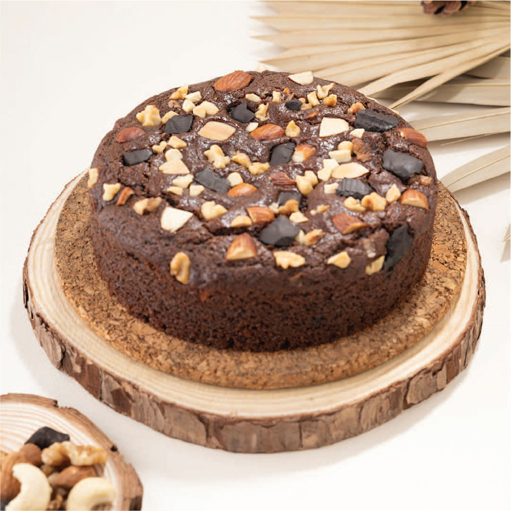 Shop Ragi Chocolate Nuts Cake Online | Nitzana